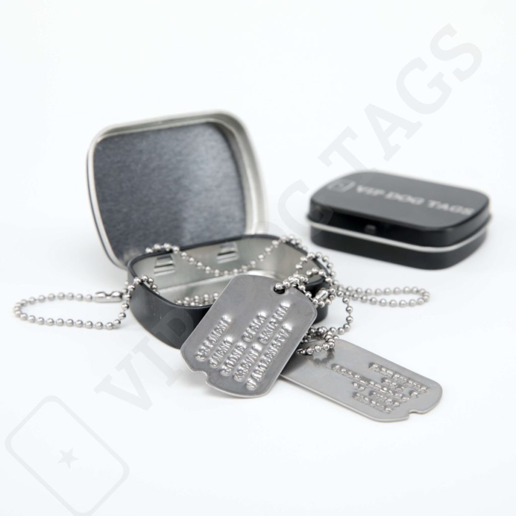 Vojenské Identifikační Psí Známky Na Krk WWII Repro Sada, US Original ...